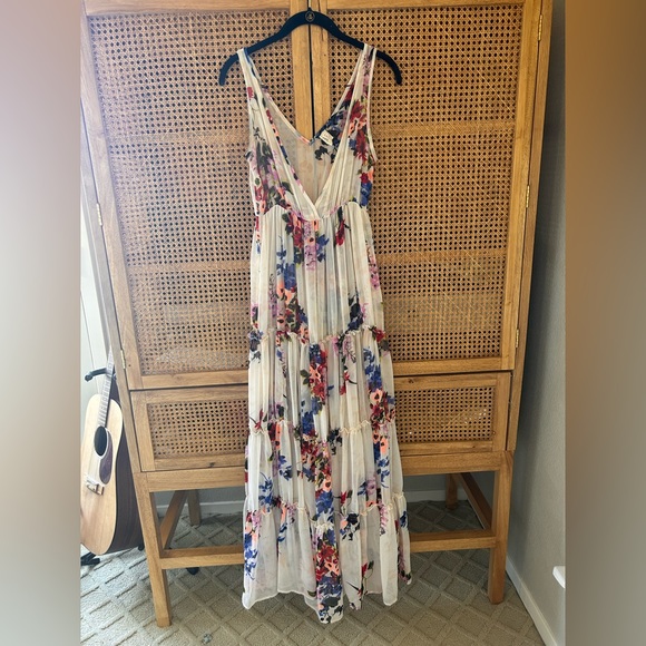 RAGA | Dresses | Raga Sheer Maxi Dress With Floral Print Gently Worn The Perfect Summer Dress ...